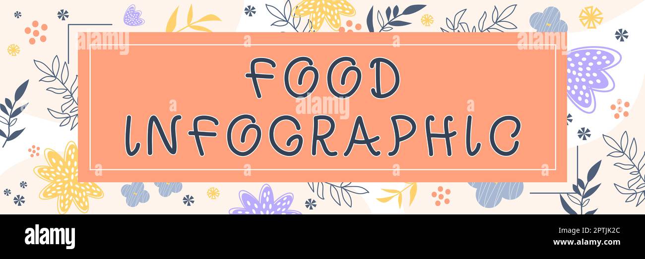 Conceptual display Food Infographic, Internet Concept visual image such ...