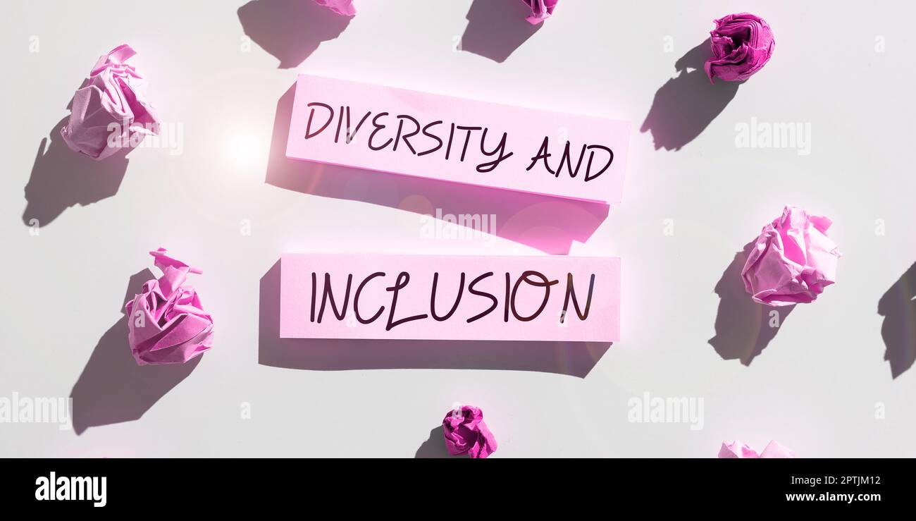 Conceptual display Diversity And Inclusion, Business concept range ...