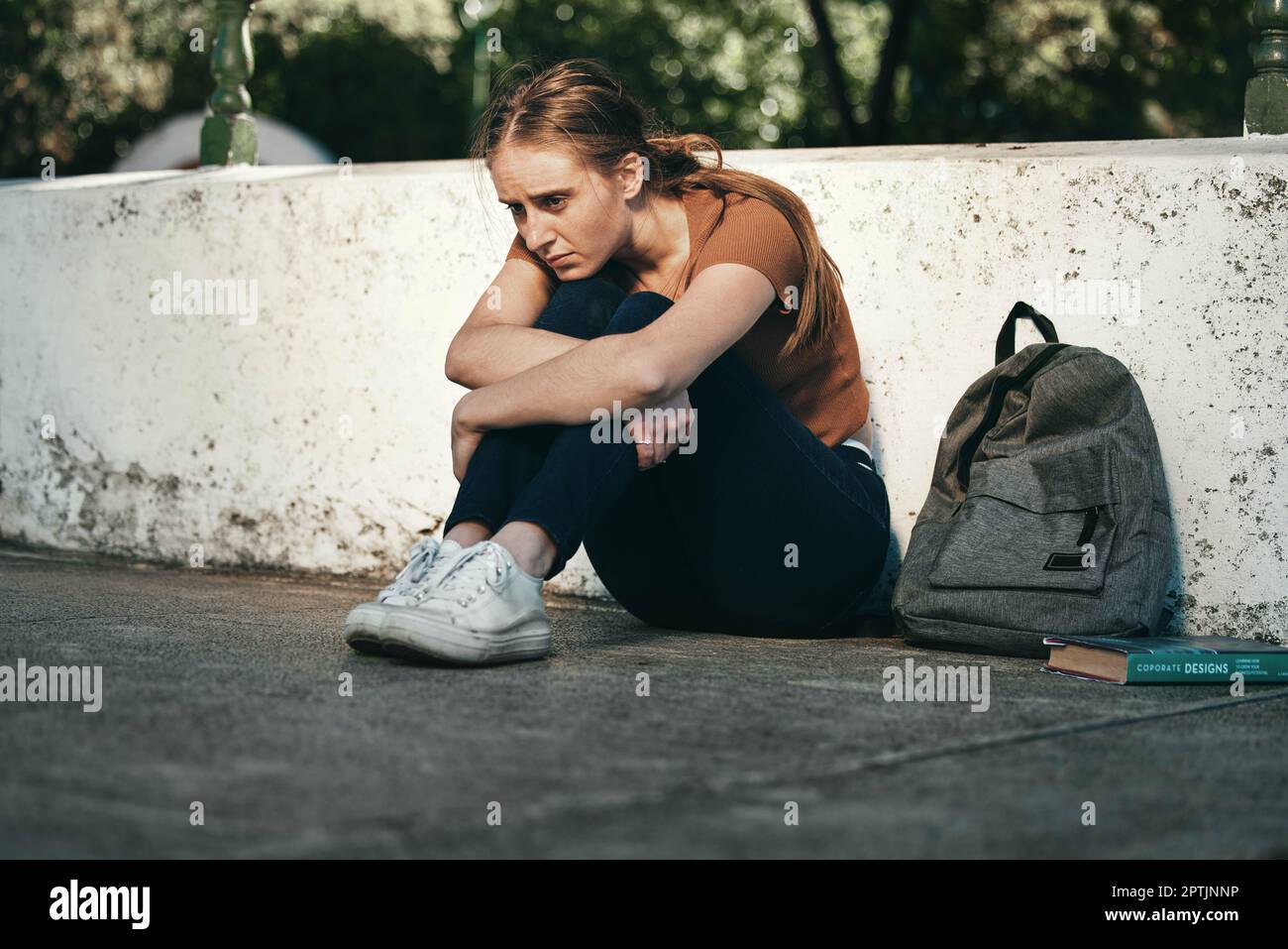 Upset College Student