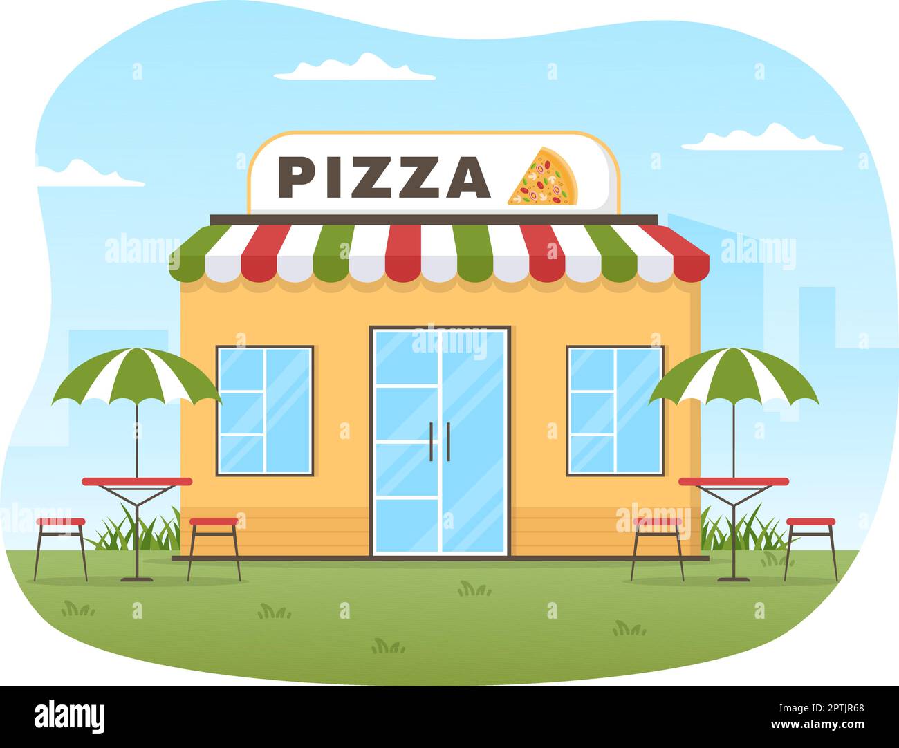 Italian Food Restaurant or Cafeteria with Chef Making Traditional ...