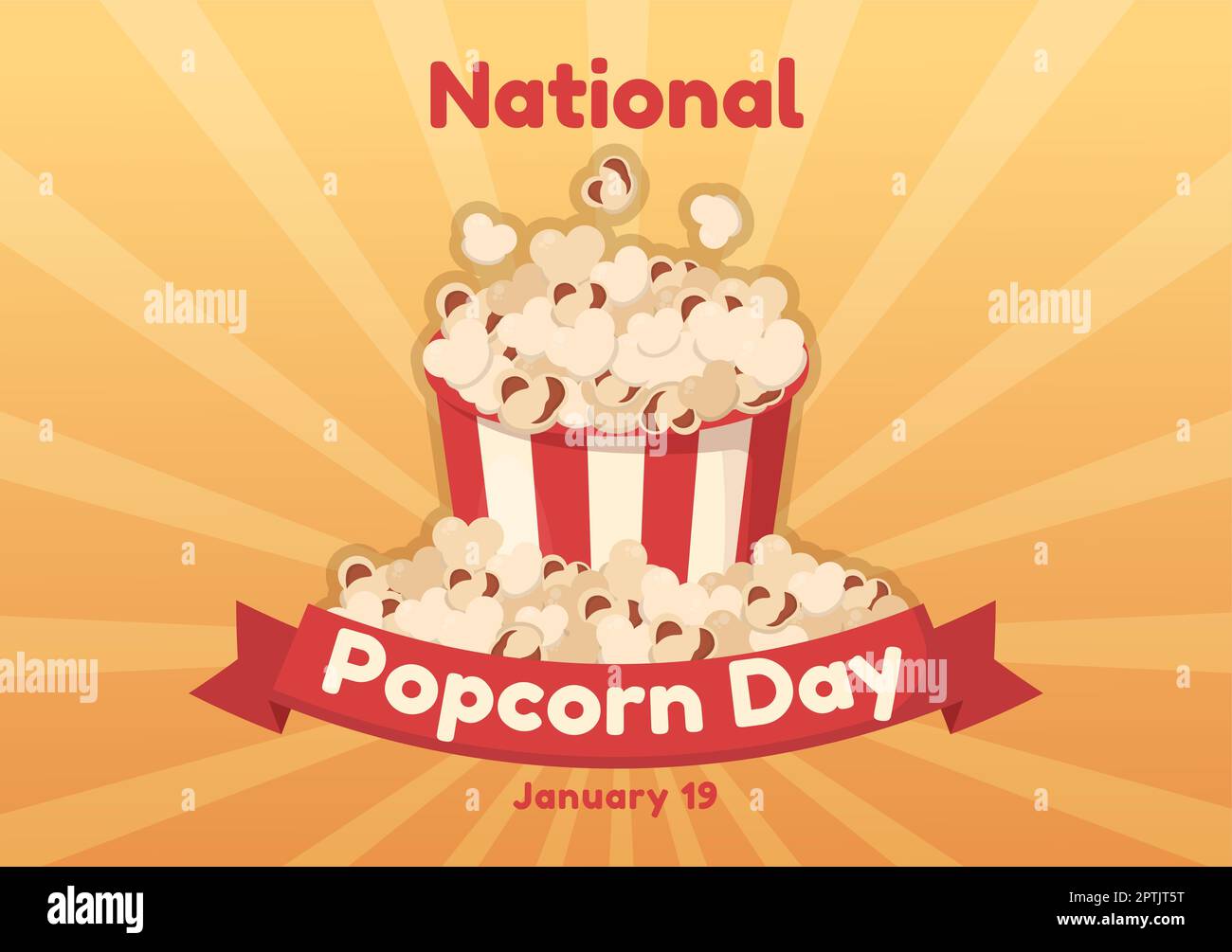 National Popcorn Day on January 19th with a Big Box of Red and White ...