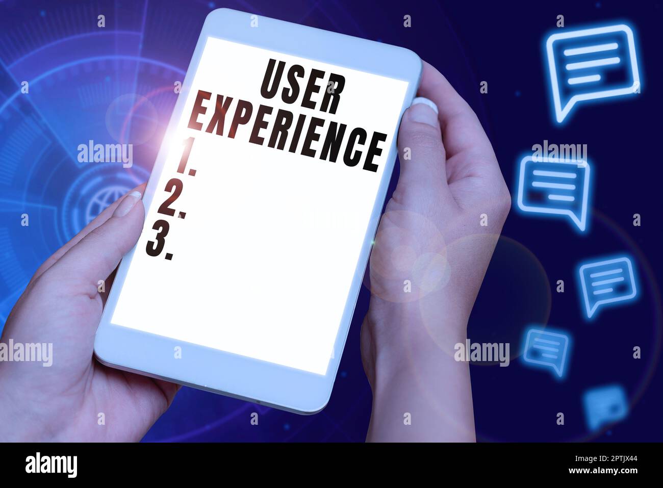 Hand writing sign User Experience, Word for how a person reacts and ...