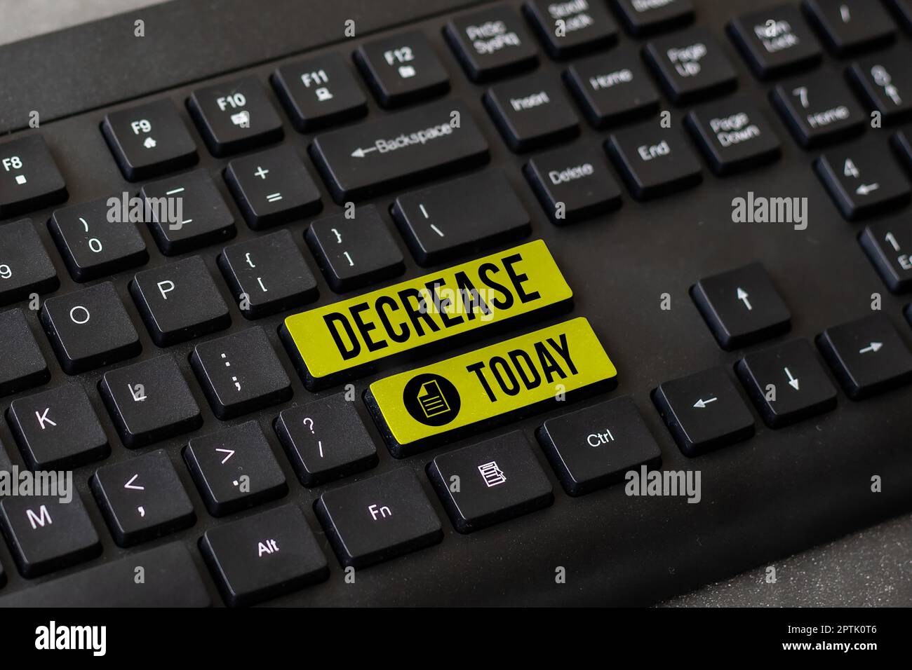 Writing displaying text Decrease, Business overview make or become smaller or fewer in size ...