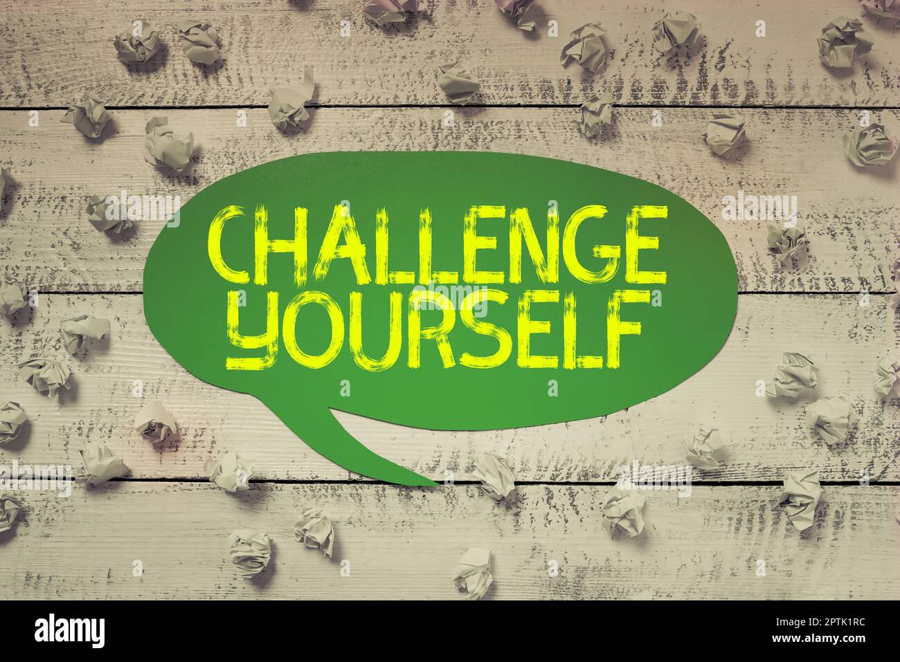 Conceptual caption Challenge Yourself, Internet Concept Setting Higher ...