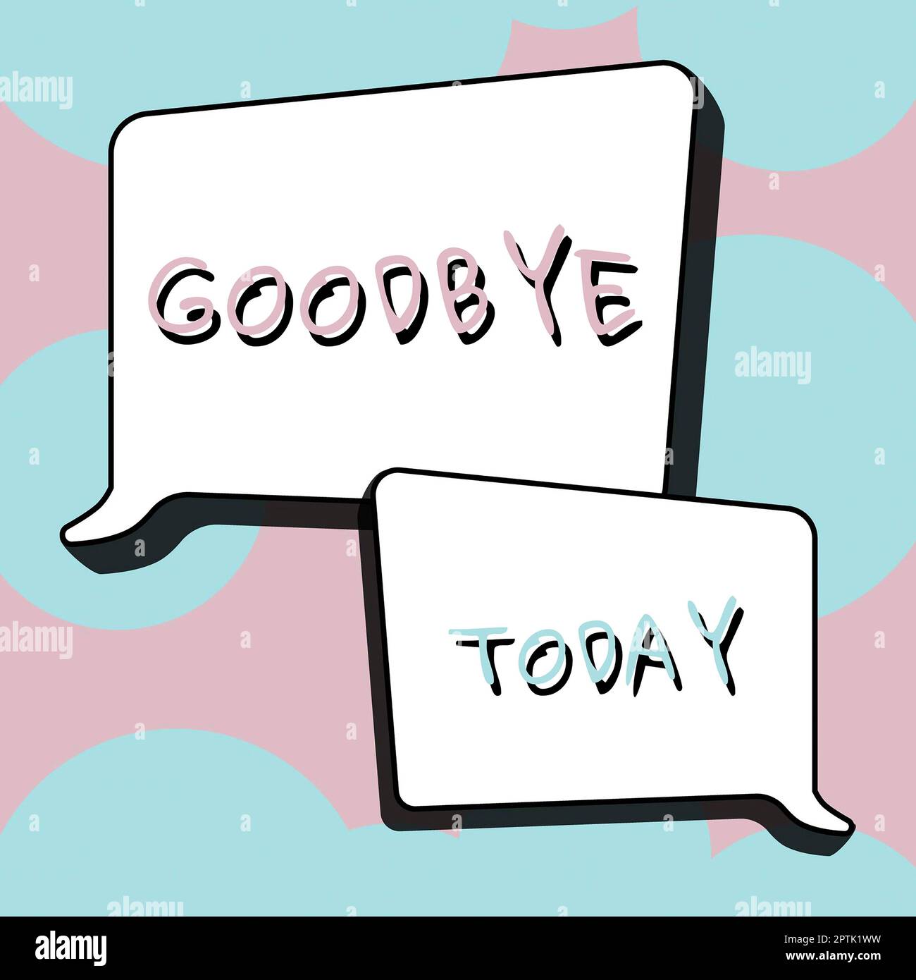 Handwriting text Goodbye, Word Written on the words or actions that are ...