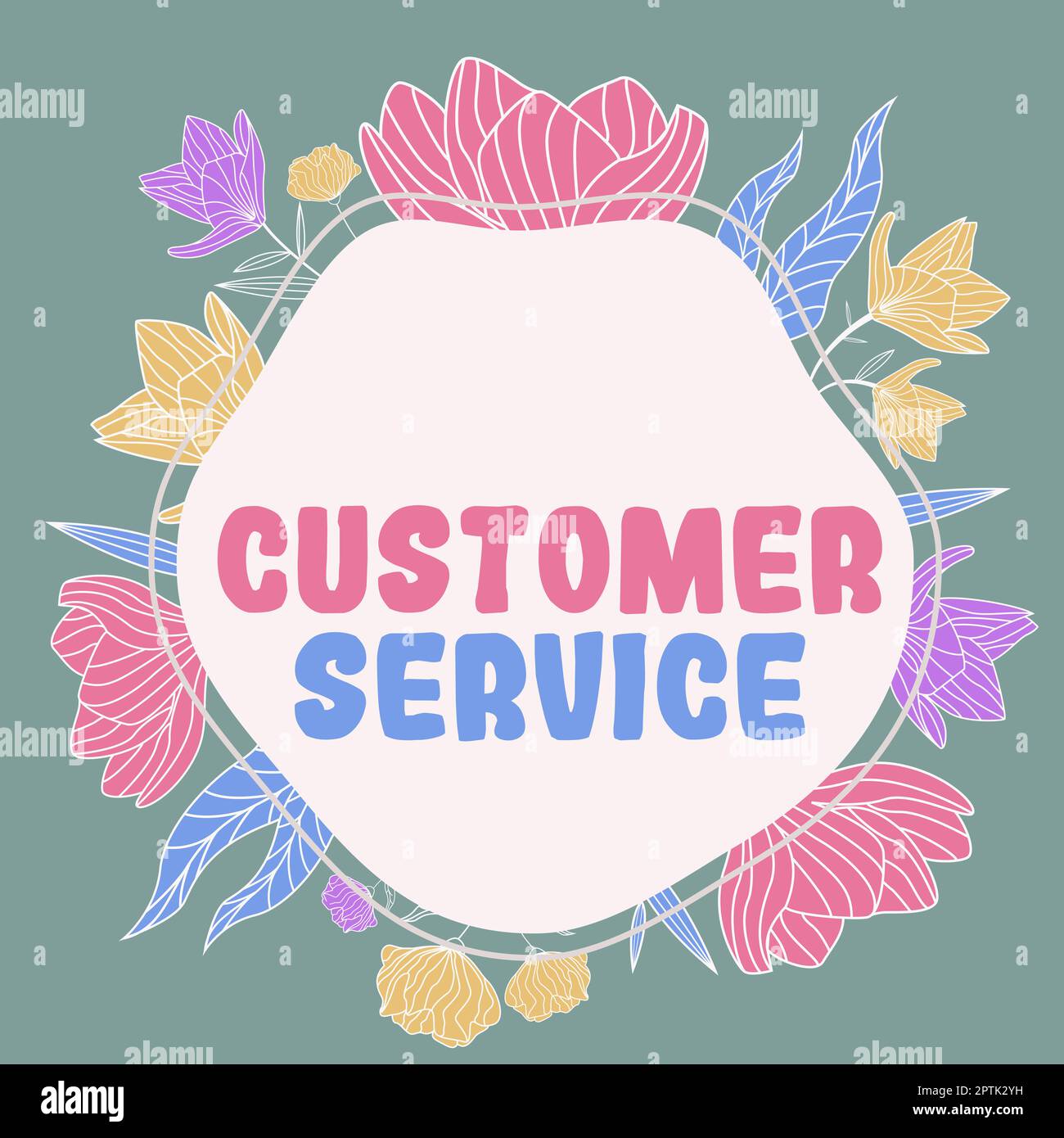 Conceptual Caption Customer Service Business Approach Direct