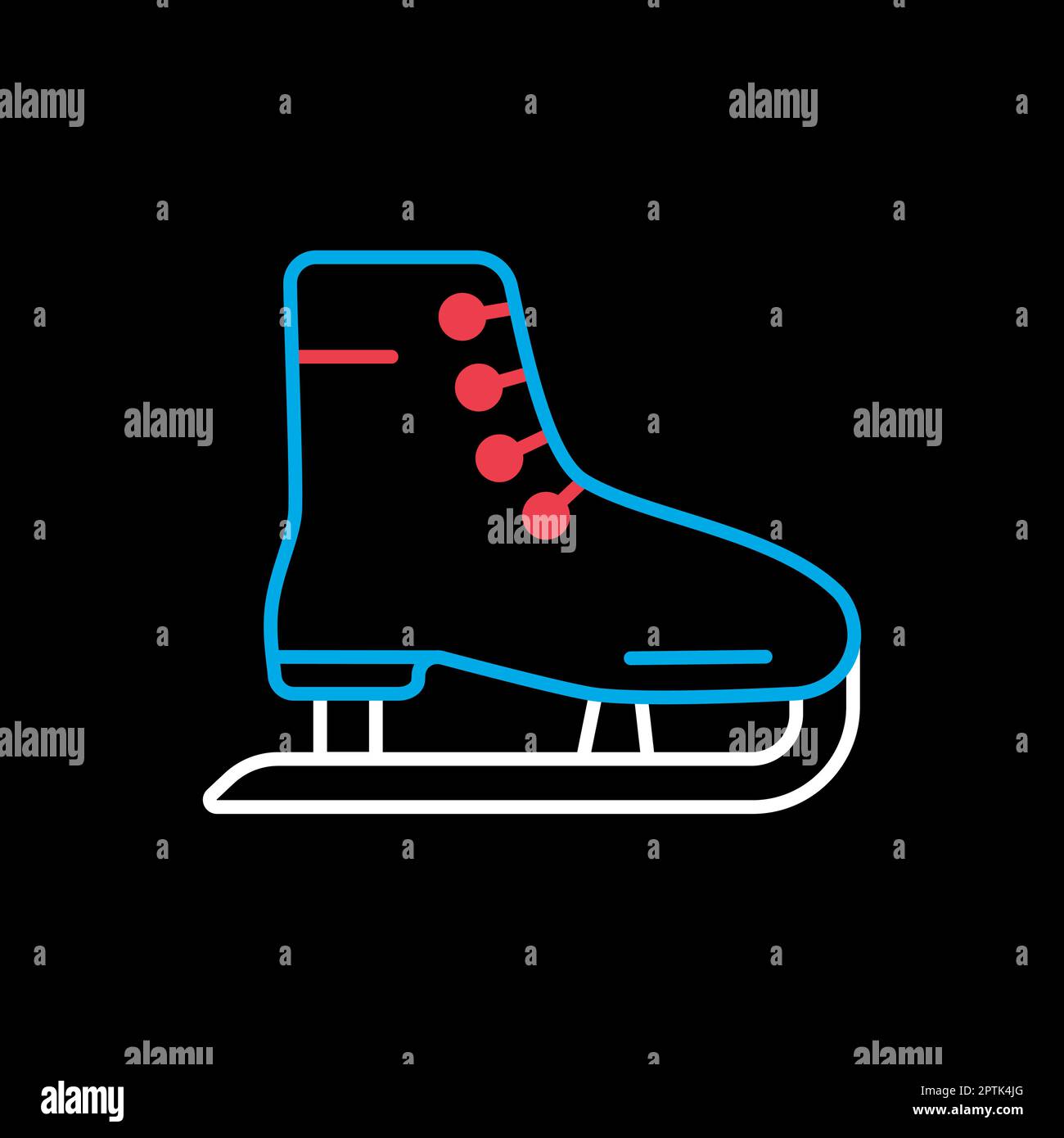 Skating shoes vector icon. Winter sign Stock Vector Image & Art - Alamy