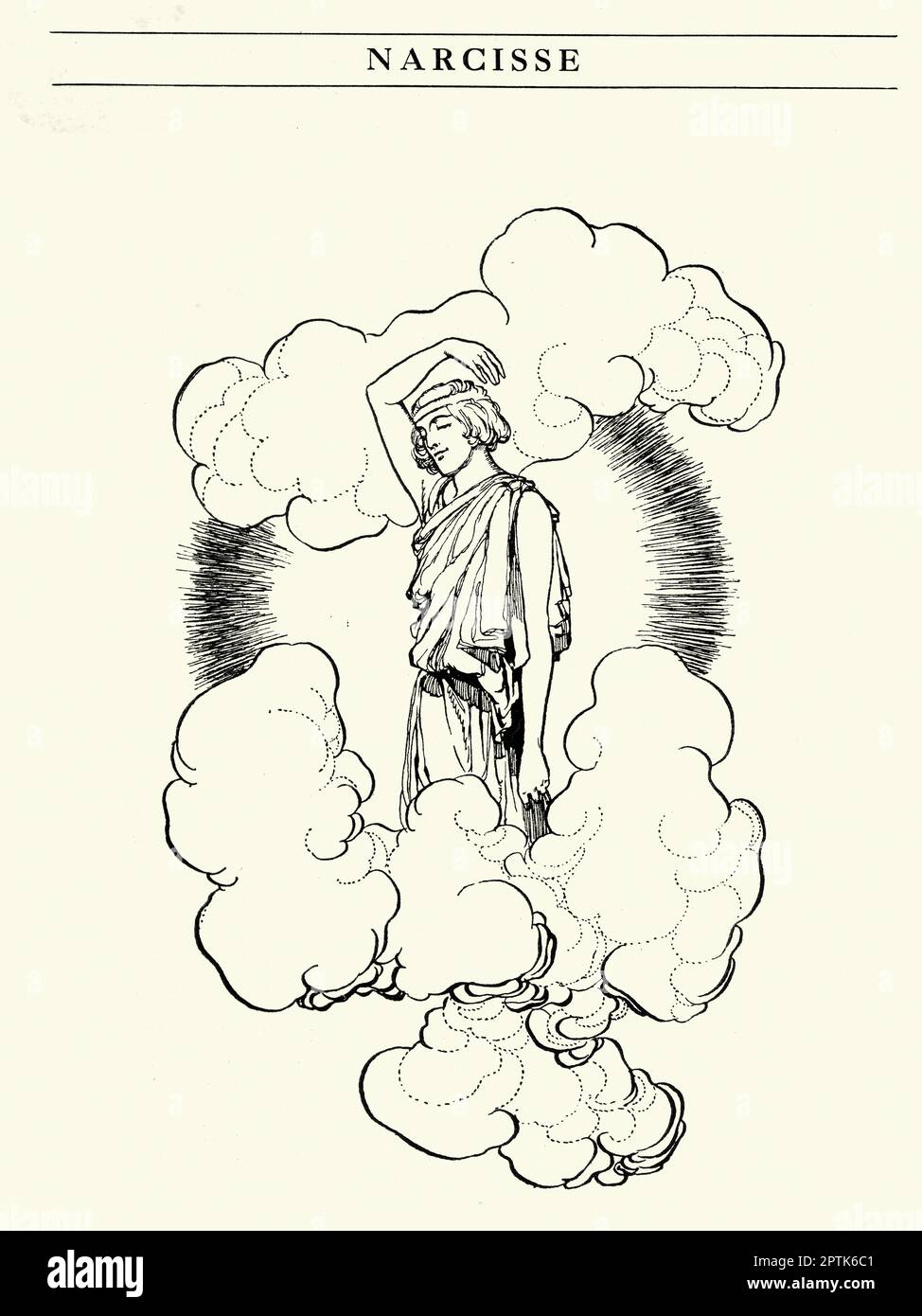 Narcissus Greek Mythology Sketch