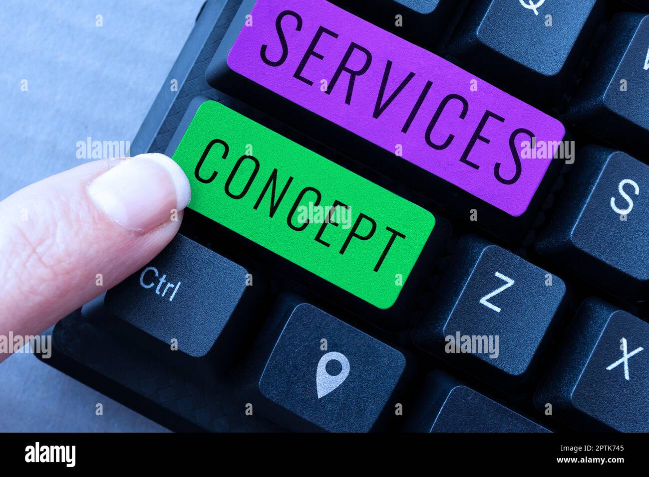 Hand writing sign Services Concept, Business concept mediate between ...