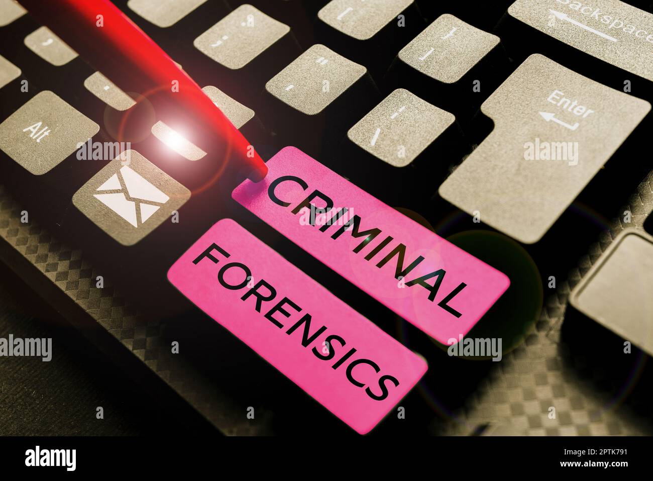 Text sign showing Criminal Forensics, Business overview Federal Offense ...