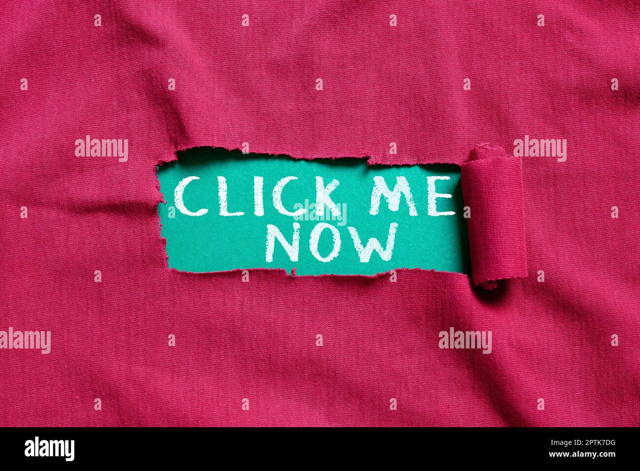 Text sign showing Click Me Now, Concept meaning Internet helping desk ...