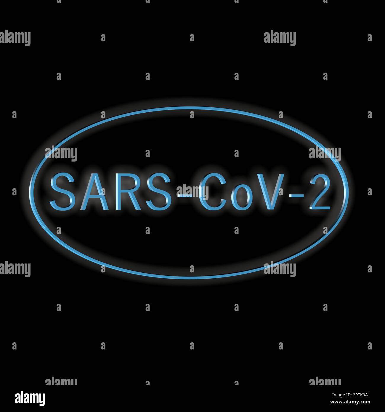 "SARS-CoV-2" - word, lettering or text as 3D illustration, 3D rendering ...