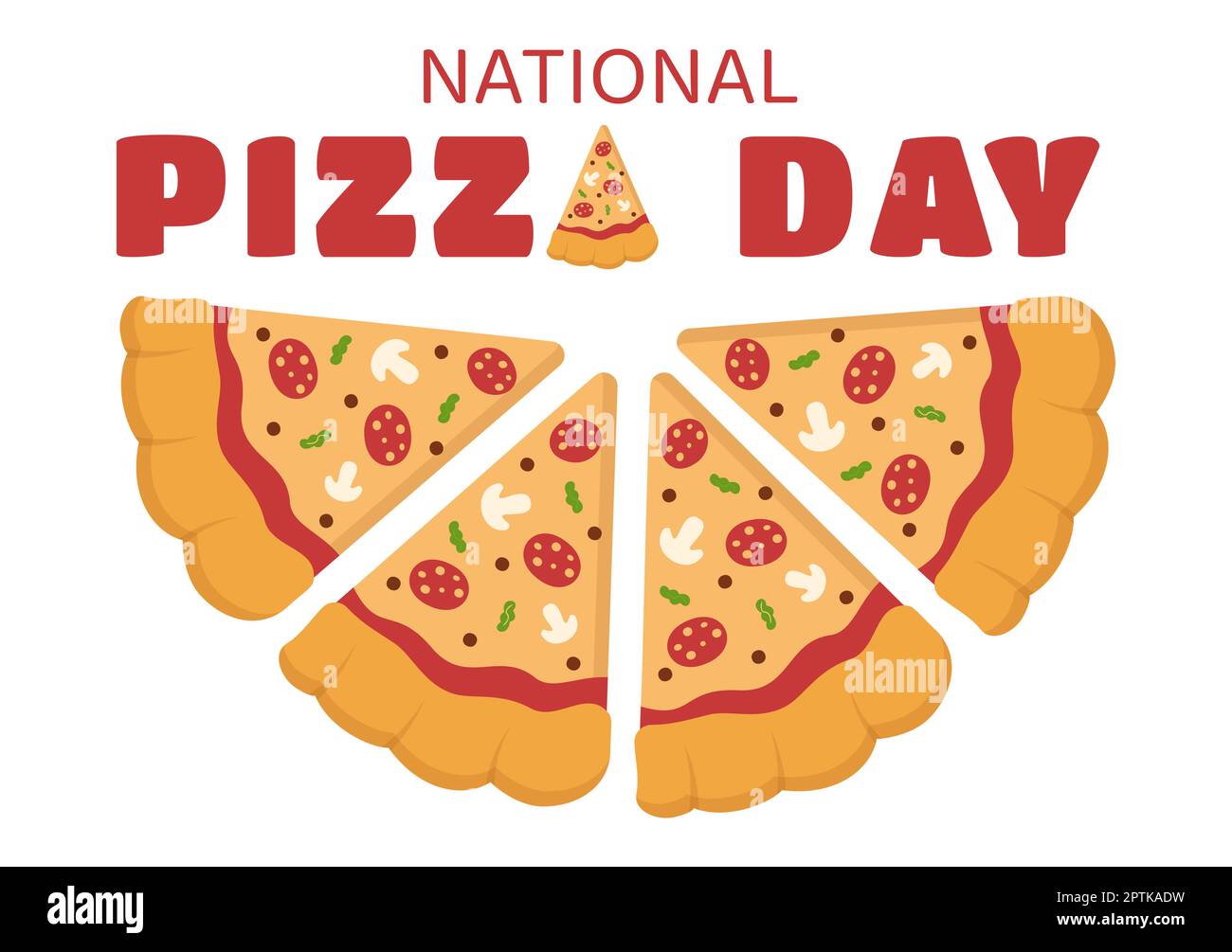National Pizza Day on Celebration February 9 by Consuming Various Slice ...