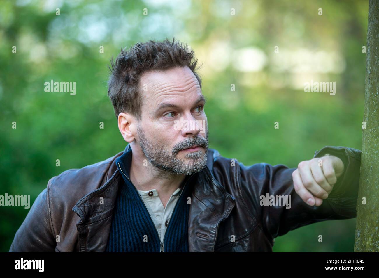 PRODUCTION - 26 April 2023, Hesse, Frankfurt/Main: Actor Wanja Mues at ...