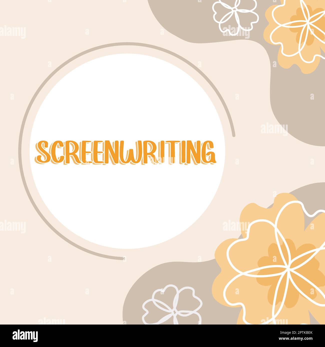Text caption presenting Screenwriting, Business overview the art and ...