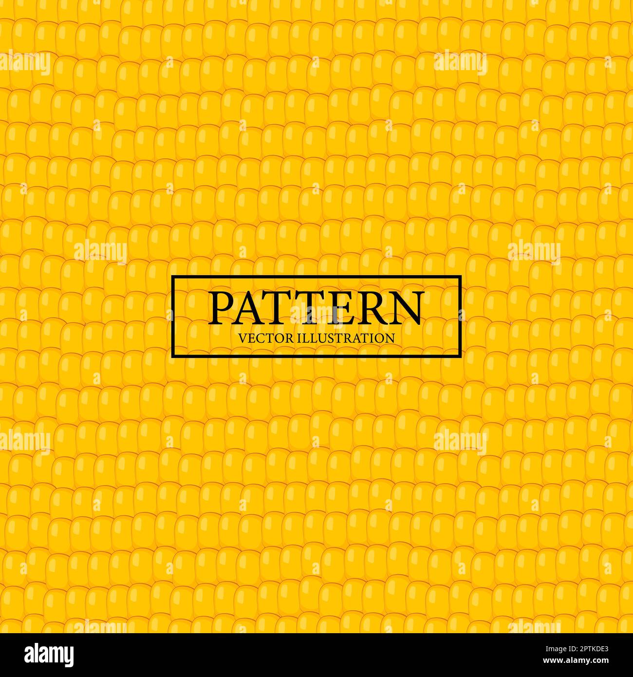 Pattern background yellow juicy corn kernels - Vector illustration ...
