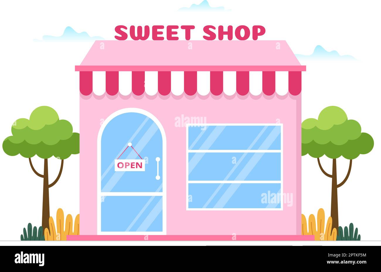 Sweet Shop Selling Various Bakery Products, Cupcake, Cake, Pastry or ...
