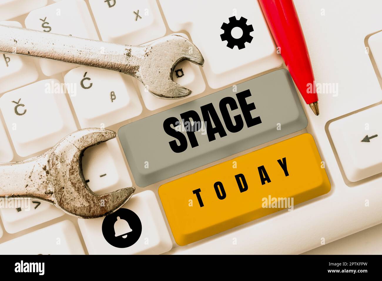 Hand writing sign Space, Concept meaning continuous area or expanse ...