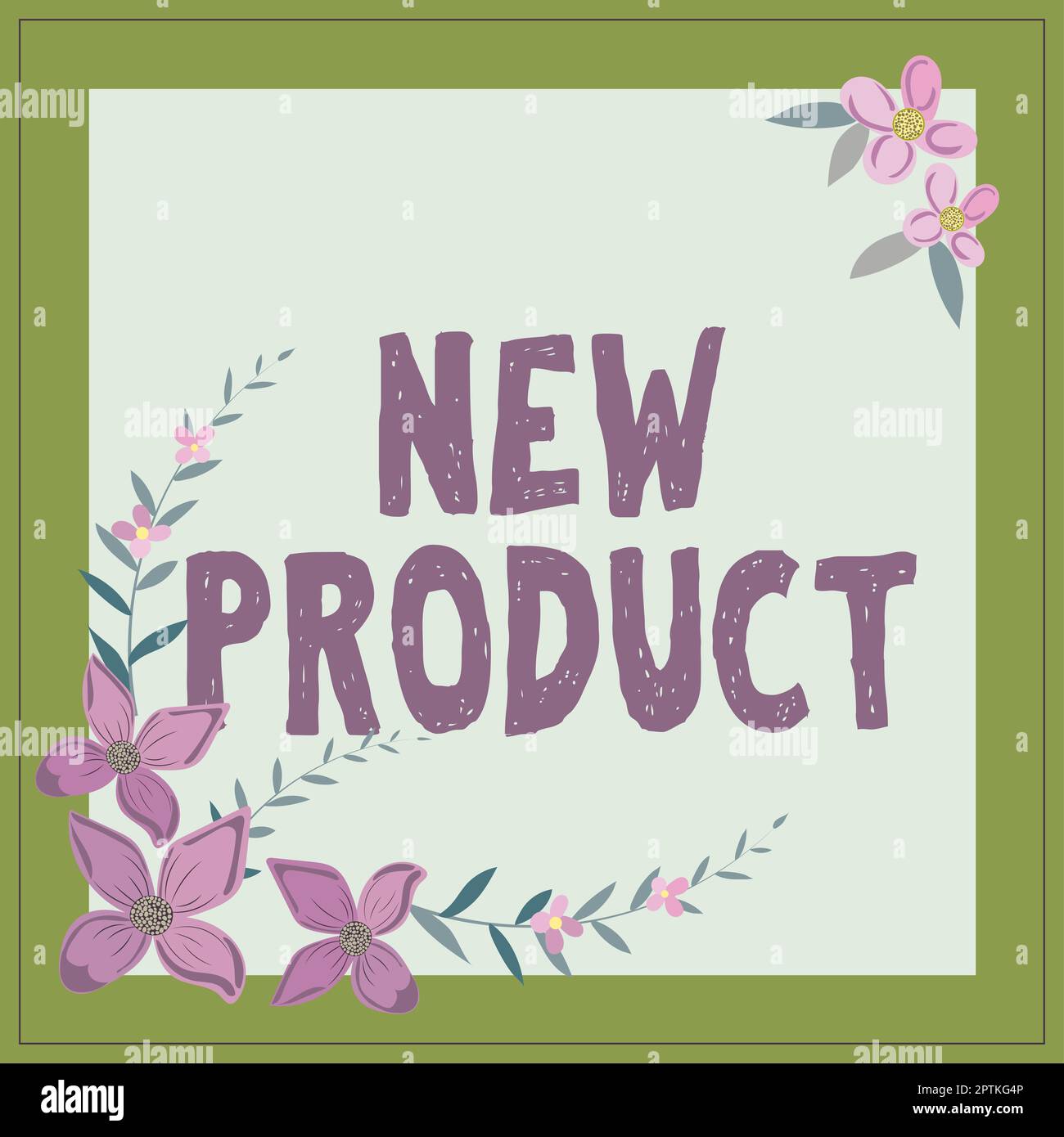 Text caption presenting New Product, Concept meaning goods and services ...