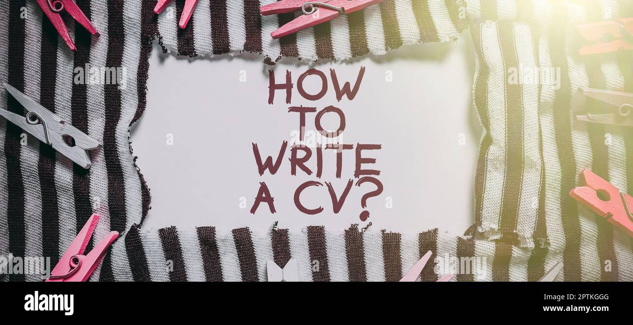 Handwriting text How To Write A Cv, Business showcase Recommendations ...