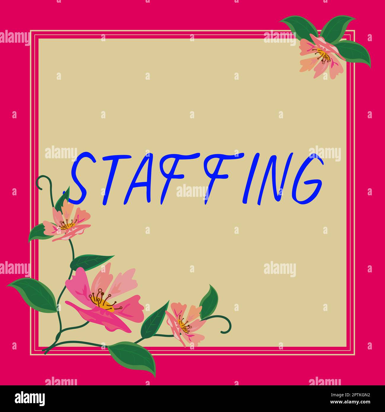Writing displaying text Staffing, Word for The percentage of workers ...