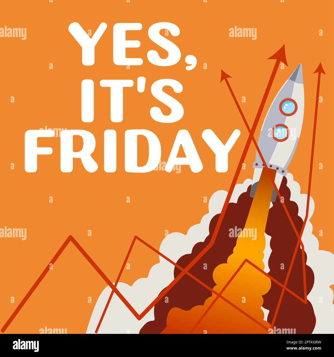 Conceptual display Yes, It's Friday, Business approach having weekend ...