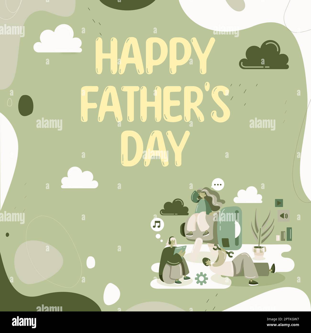 Sign displaying Happy Father's Day, Internet Concept time of year to ...