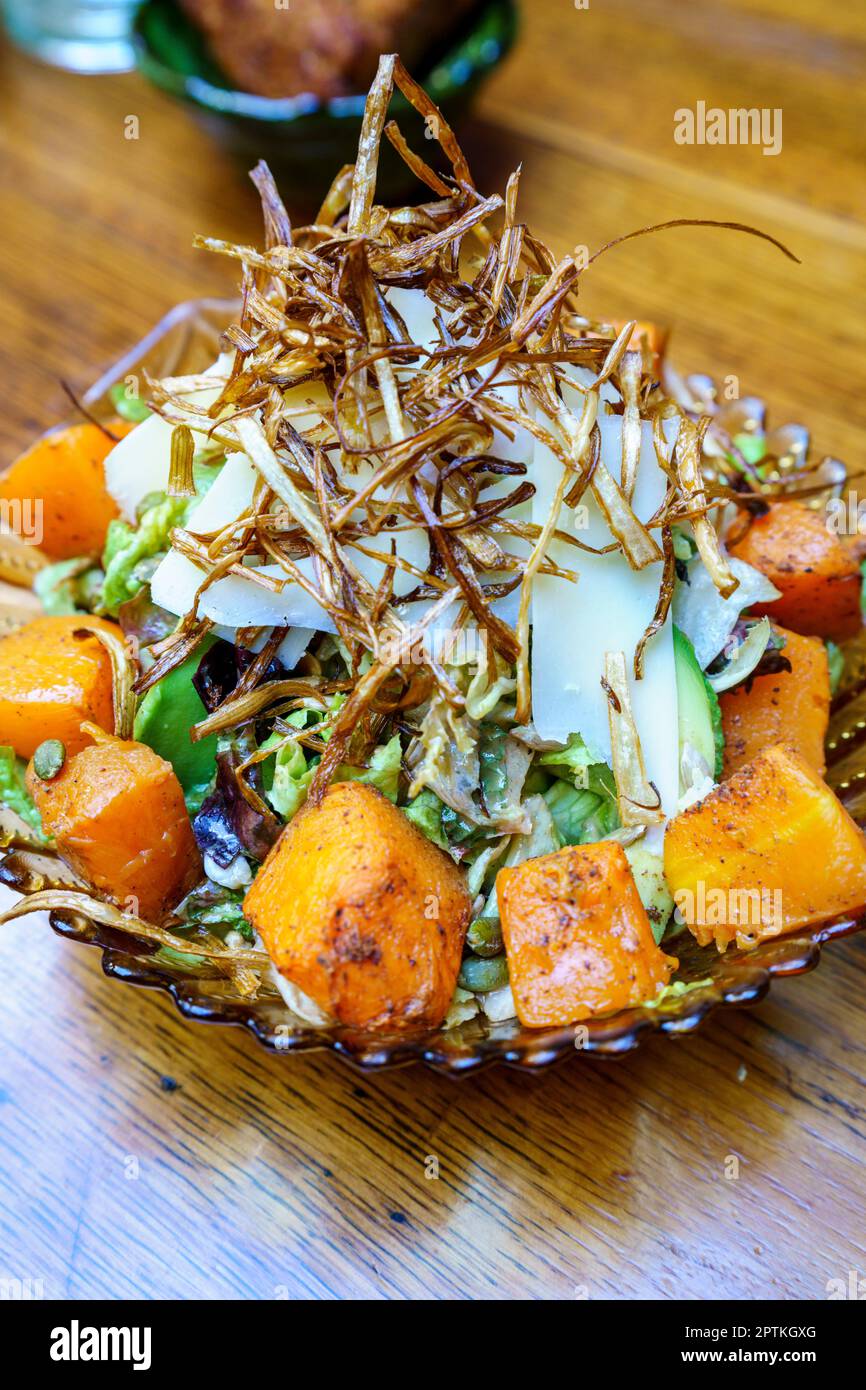 Baked Butternut Squash and Parmesan Salad, Fez, morocco, africa Stock ...