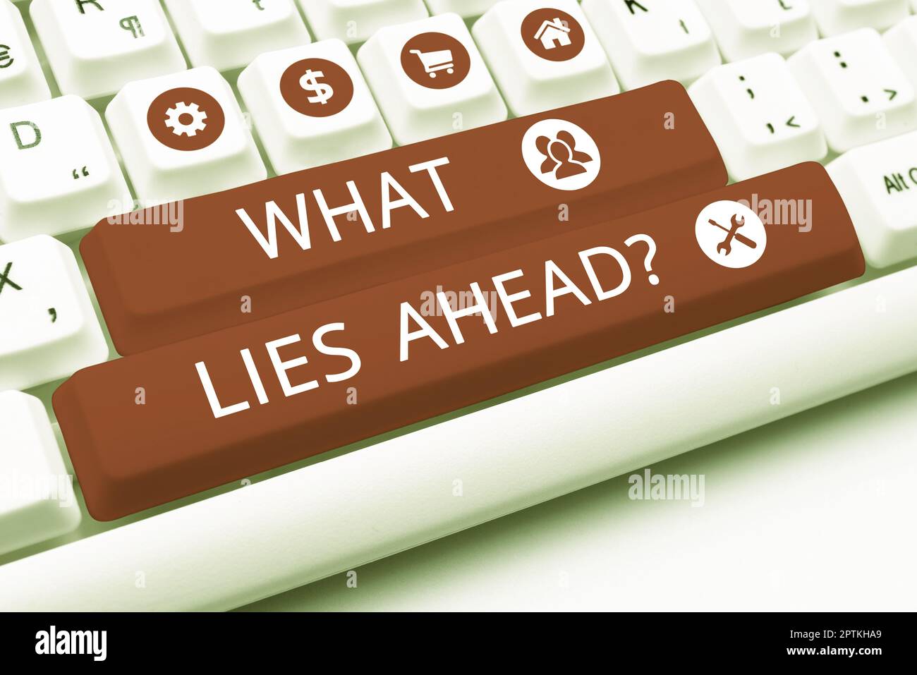 Hand writing sign What Lies Ahead, Business approach Asking for ...