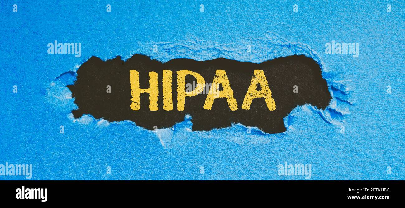 Conceptual display Hipaa, Business concept Acronym stands for Health ...
