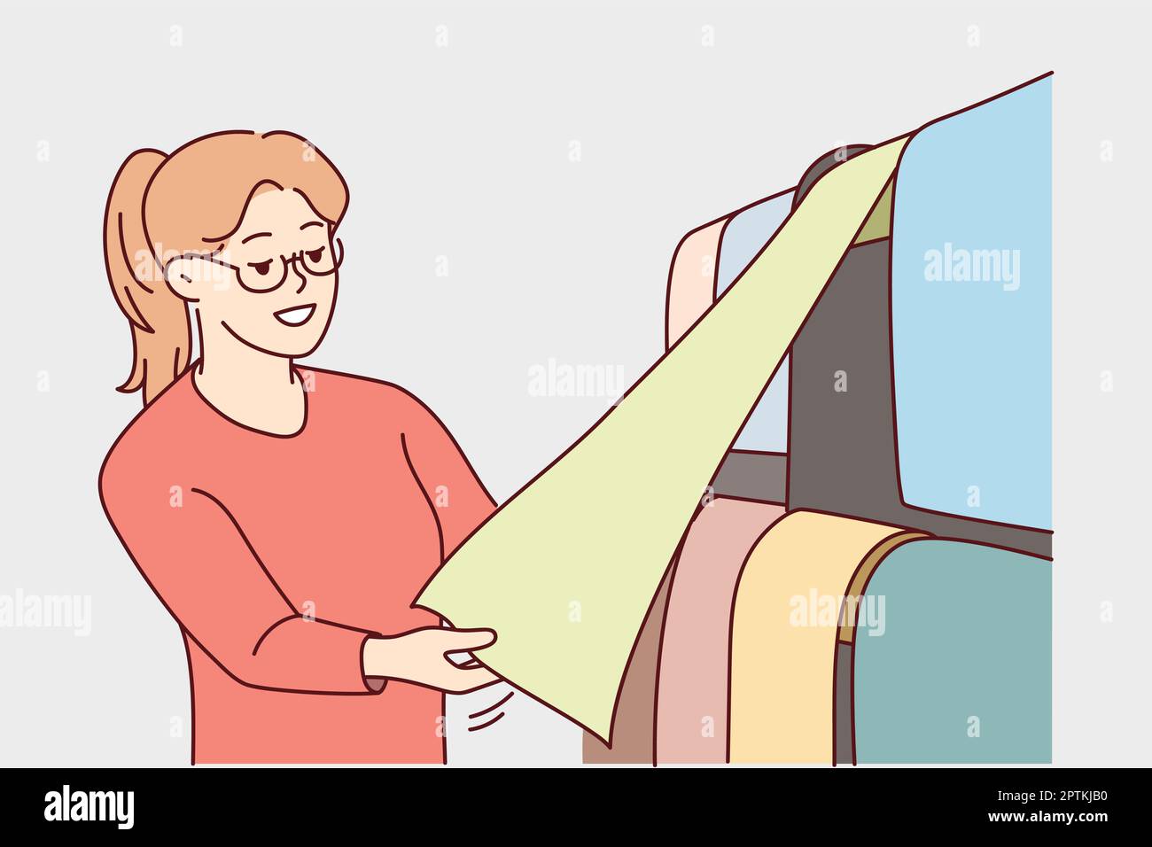 Young client woman in Stock Vector Images - Alamy