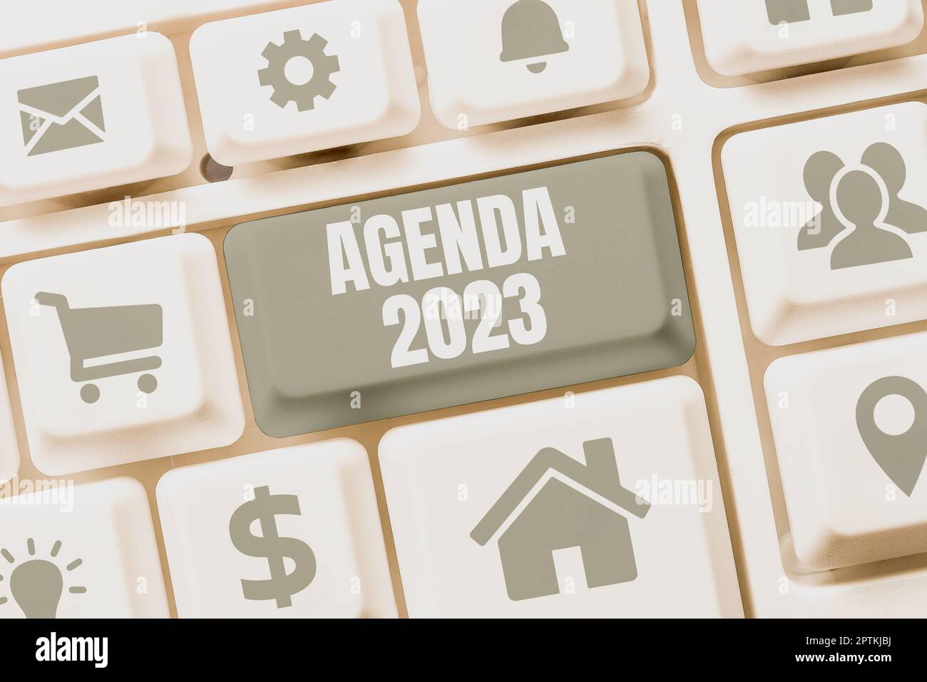 Hand writing sign Agenda 2023, Word for list of activities in order ...