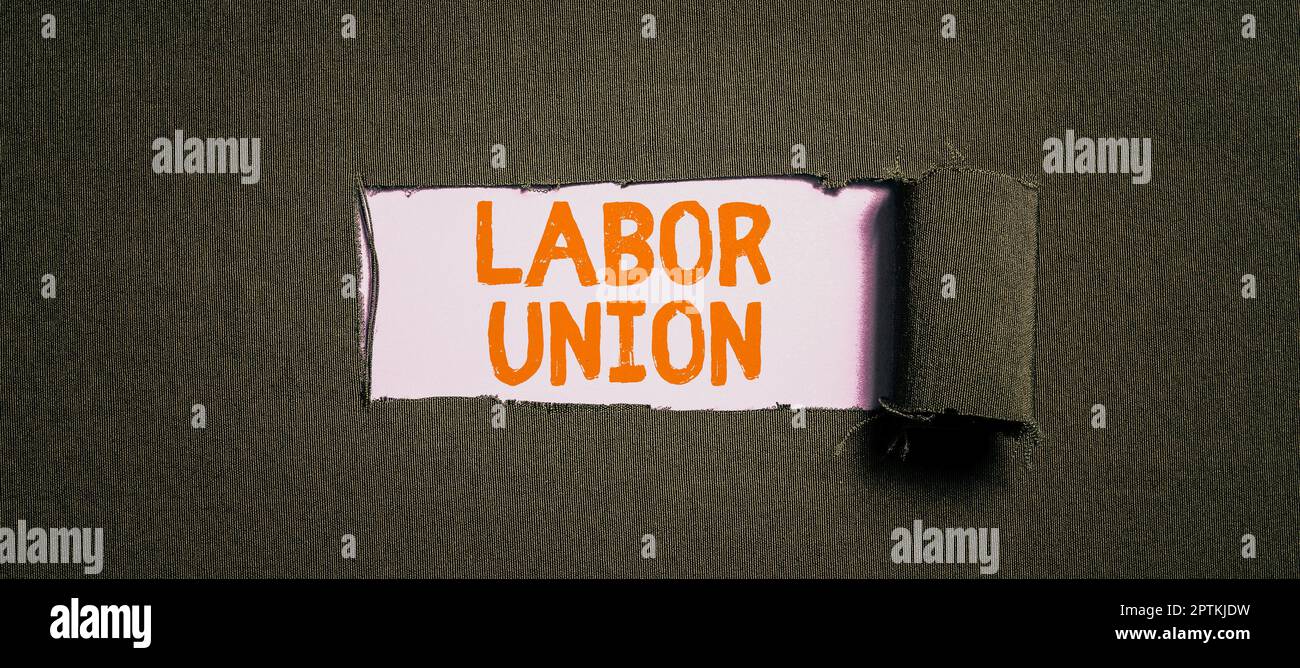 Conceptual caption Labor Union, Business concept rules relating to ...