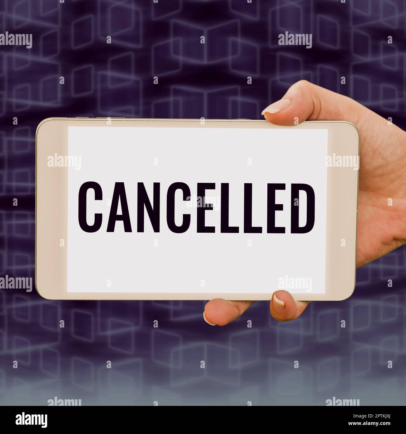 Conceptual display Cancelled, Business showcase decide or announce that ...