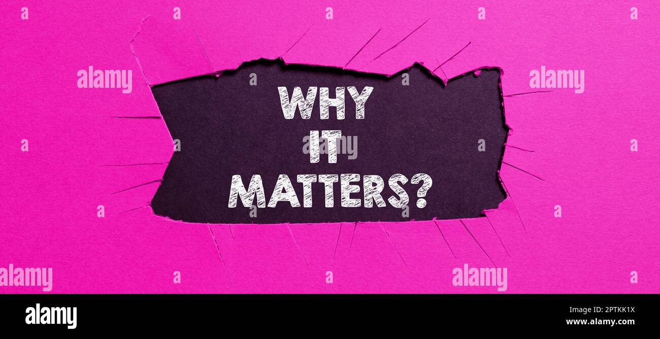 Conceptual display Why It Matters, Business concept Important Reasons ...