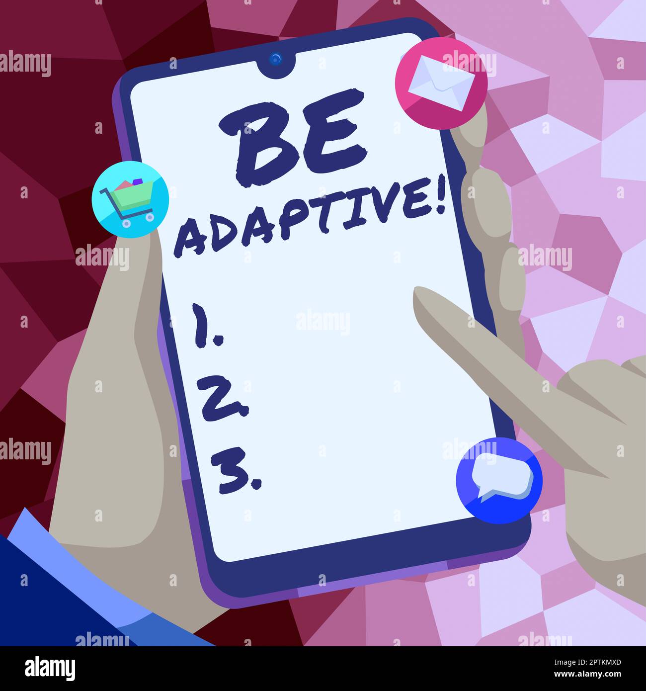 Sign displaying Be Adaptive, Internet Concept make the difference being ...