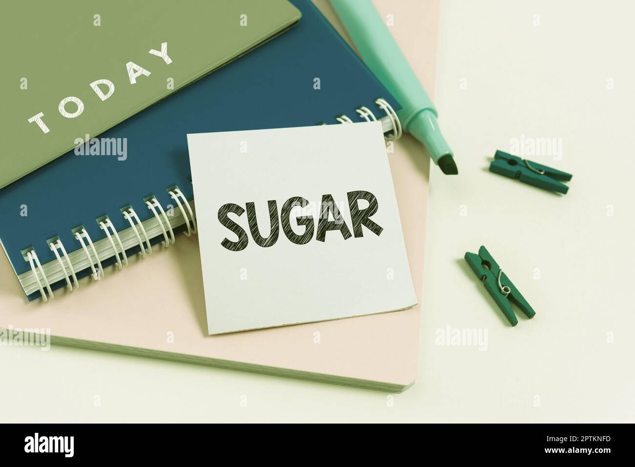 Sign displaying Sugar, Word Written on sweet crystalline substance ...