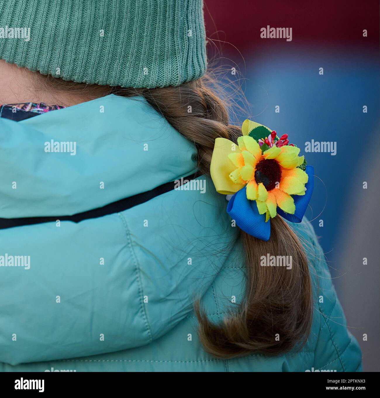 Yellow hair ribbon hi-res stock photography and images - Alamy