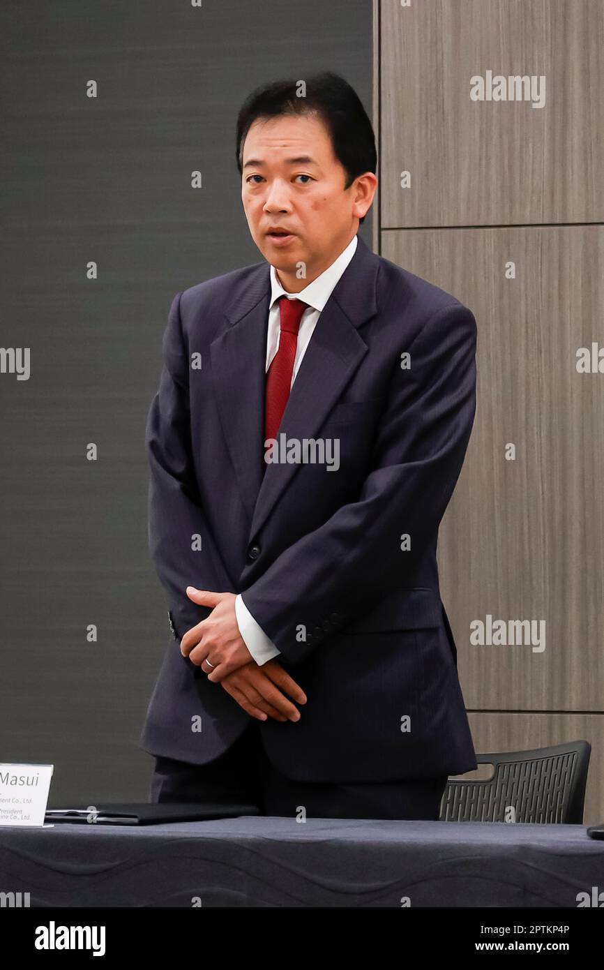 April 26, 2023, Tokyo, Japan: Toshiyuki Masui Executive Officer of the ...
