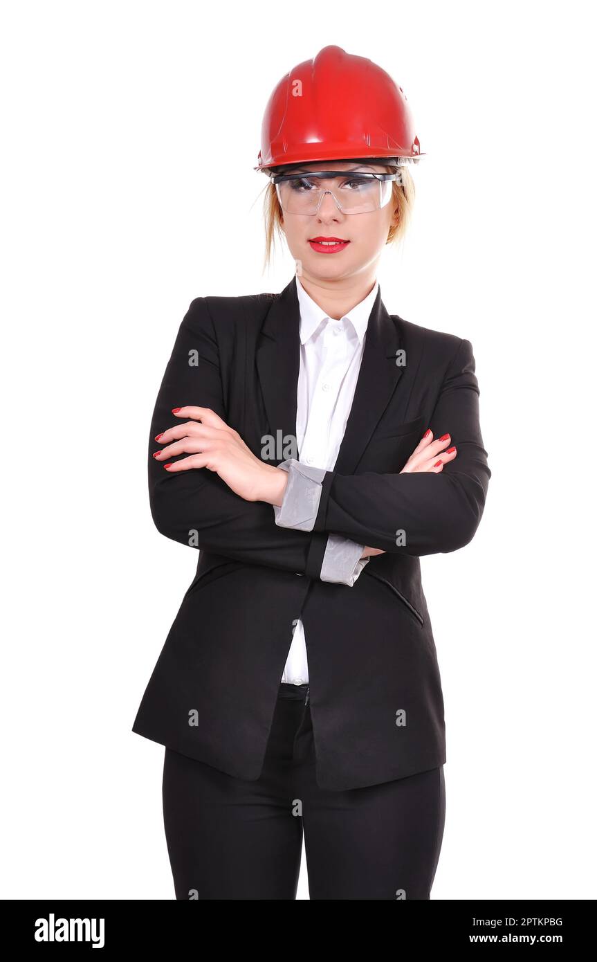 Young businesswoman on construction hi-res stock photography and images ...