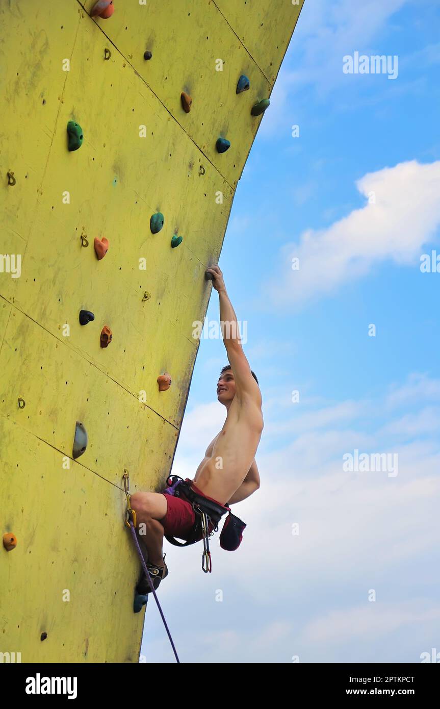 Climbing help rope hi-res stock photography and images - Alamy