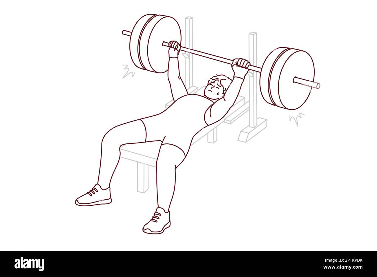 Male athlete lift barbell Stock Vector Image & Art - Alamy