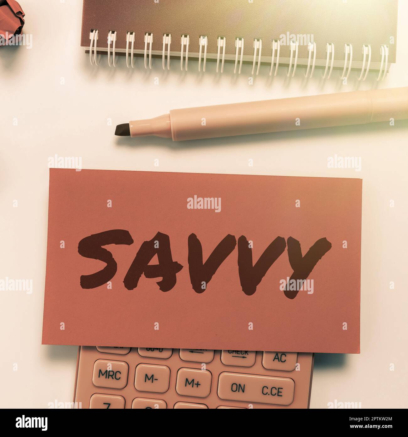 Sign displaying Savvy, Business concept having perception ...