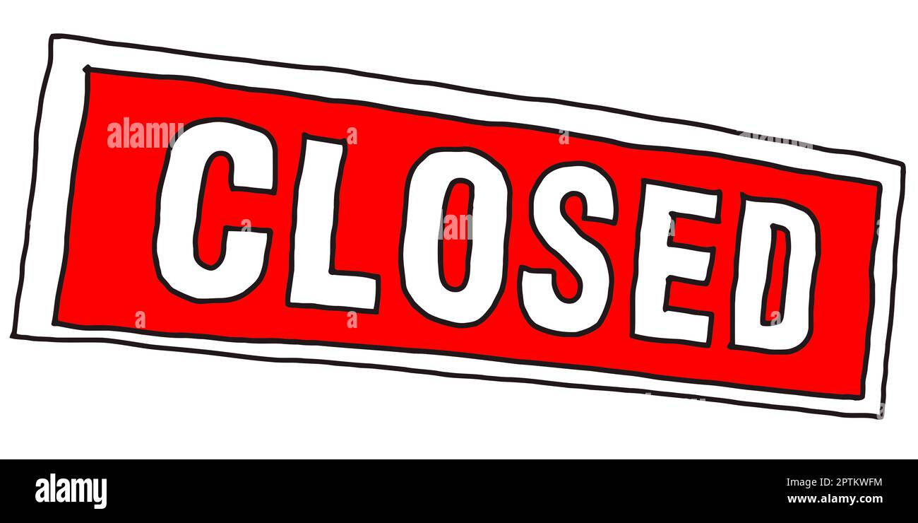 Red sign in store window Cut Out Stock Images & Pictures - Alamy