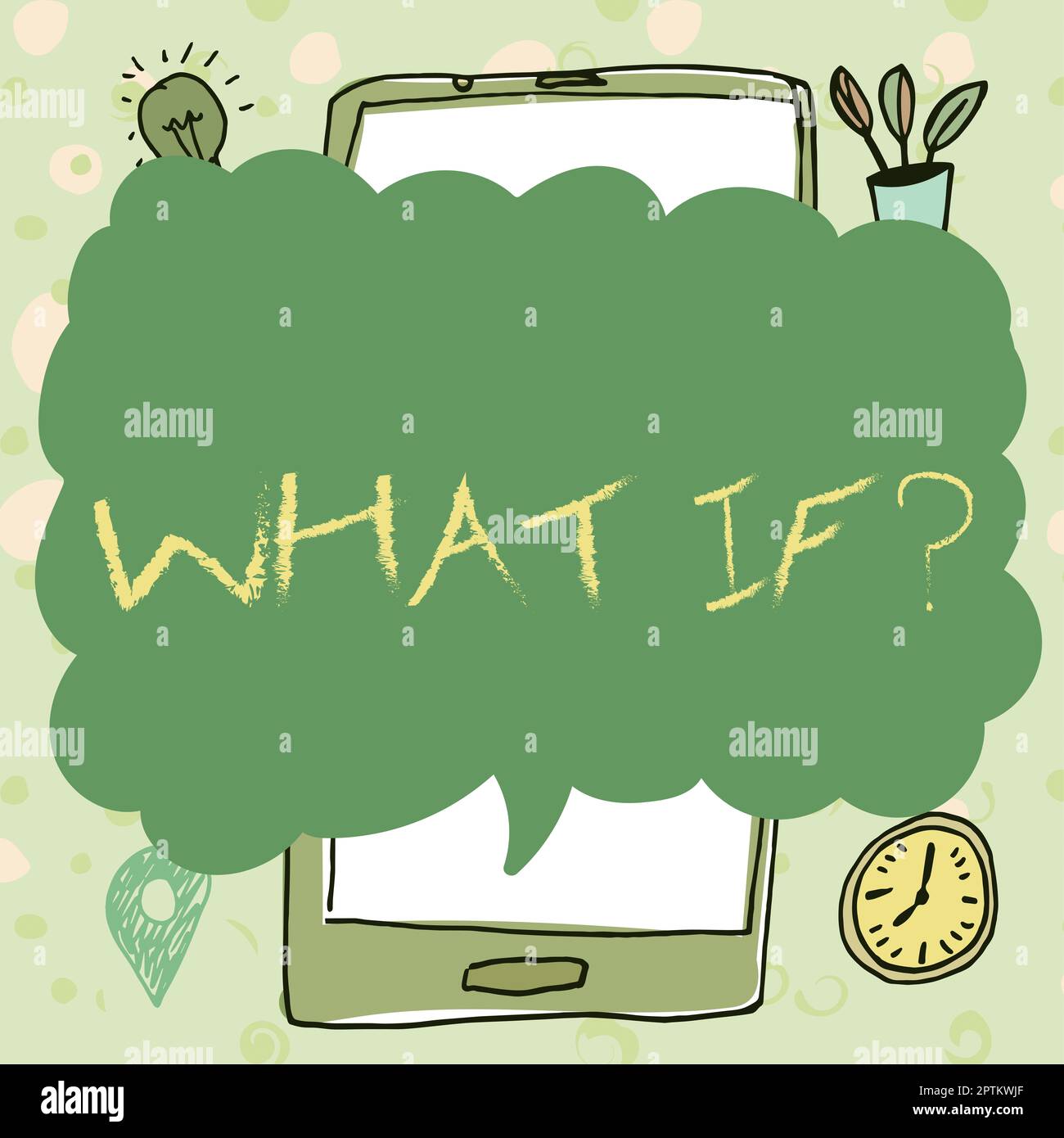 Text sign showing What If, Business idea Study all possibilities ...