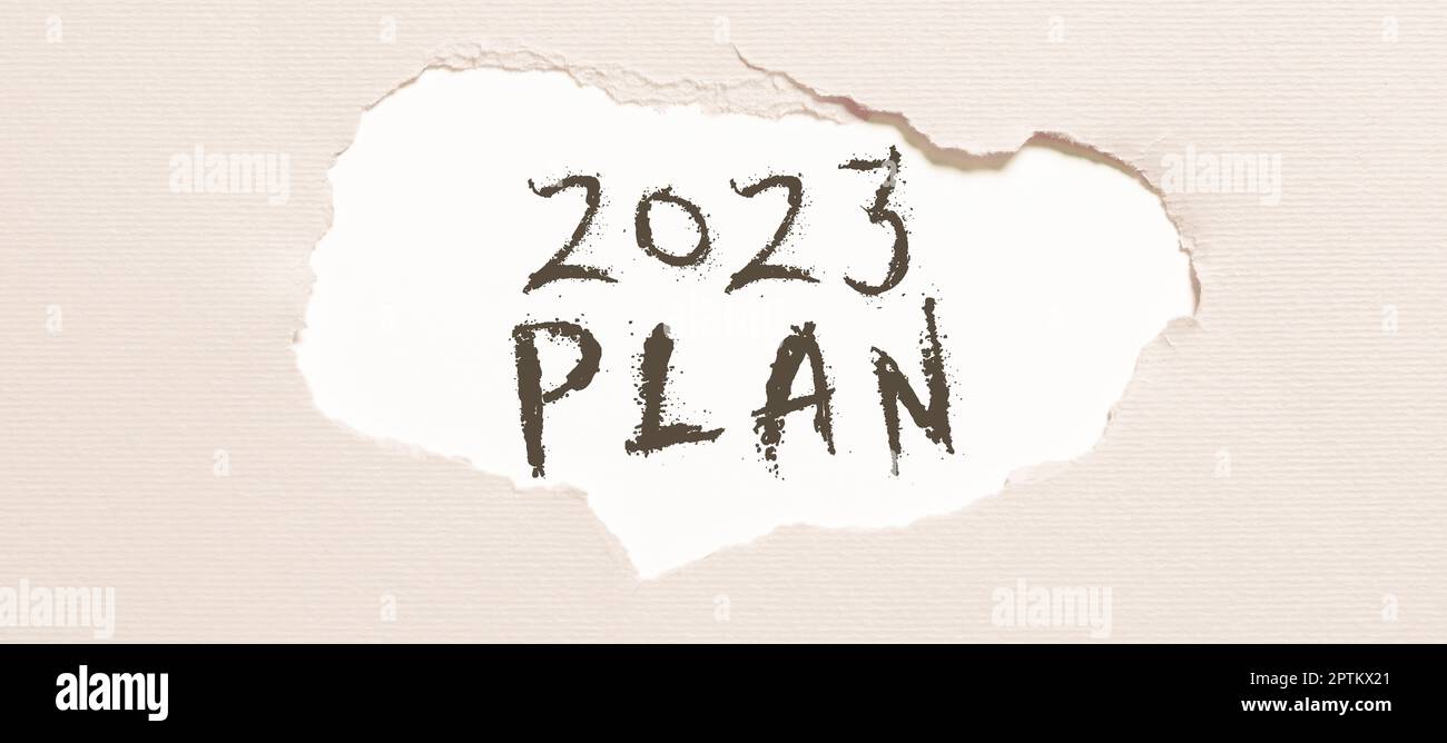 Inspiration showing sign 2023 Plan, Business approach setting up your ...