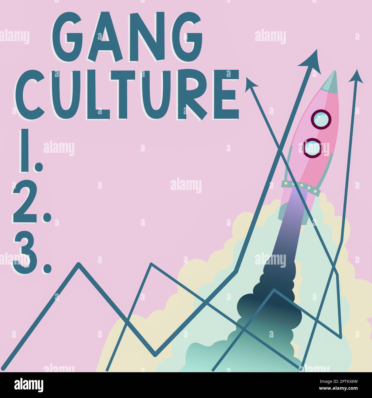 Text caption presenting Gang Culture, Word Written on particular ...