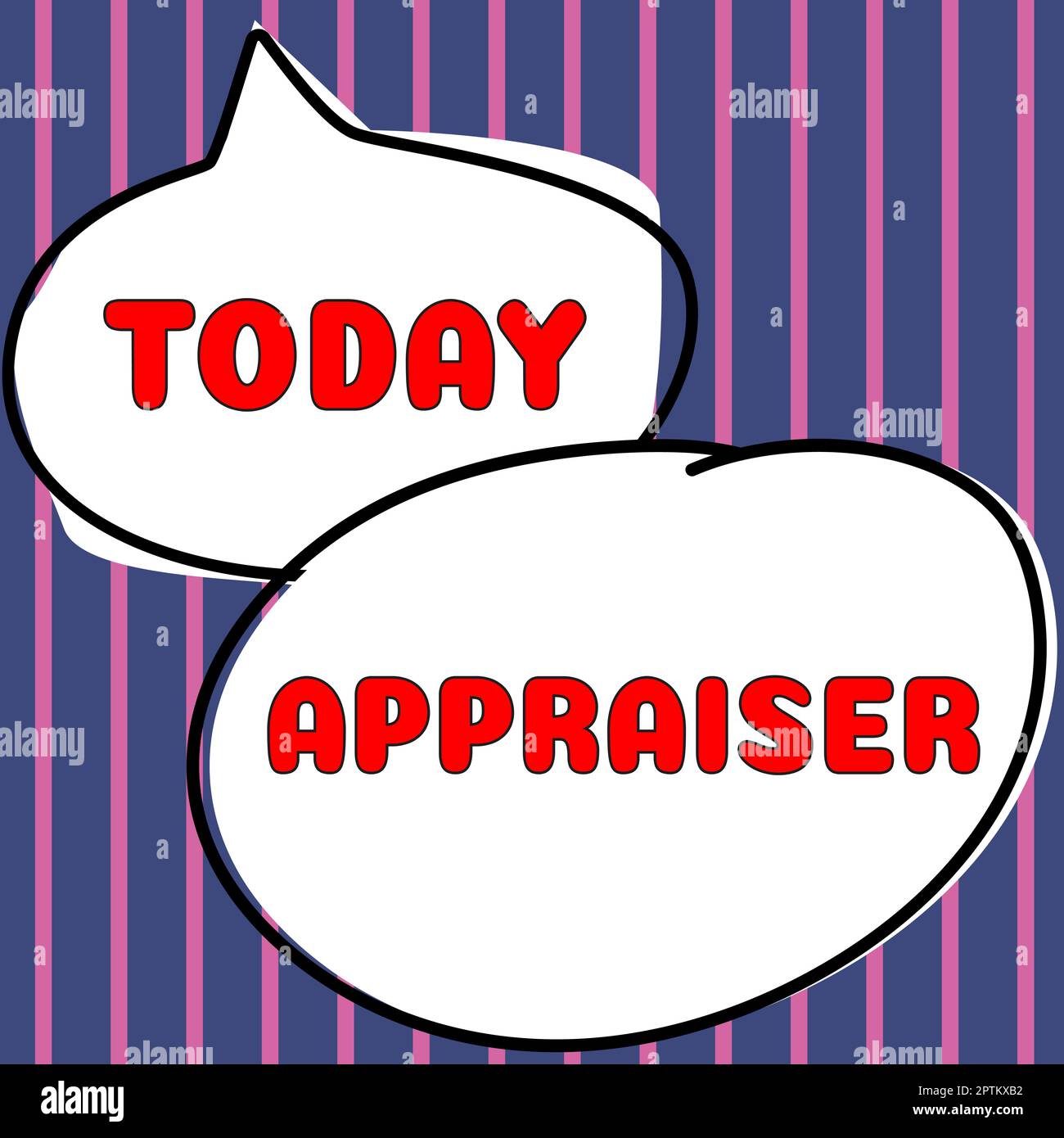 Text caption presenting Appraiser, Business overview person that ...