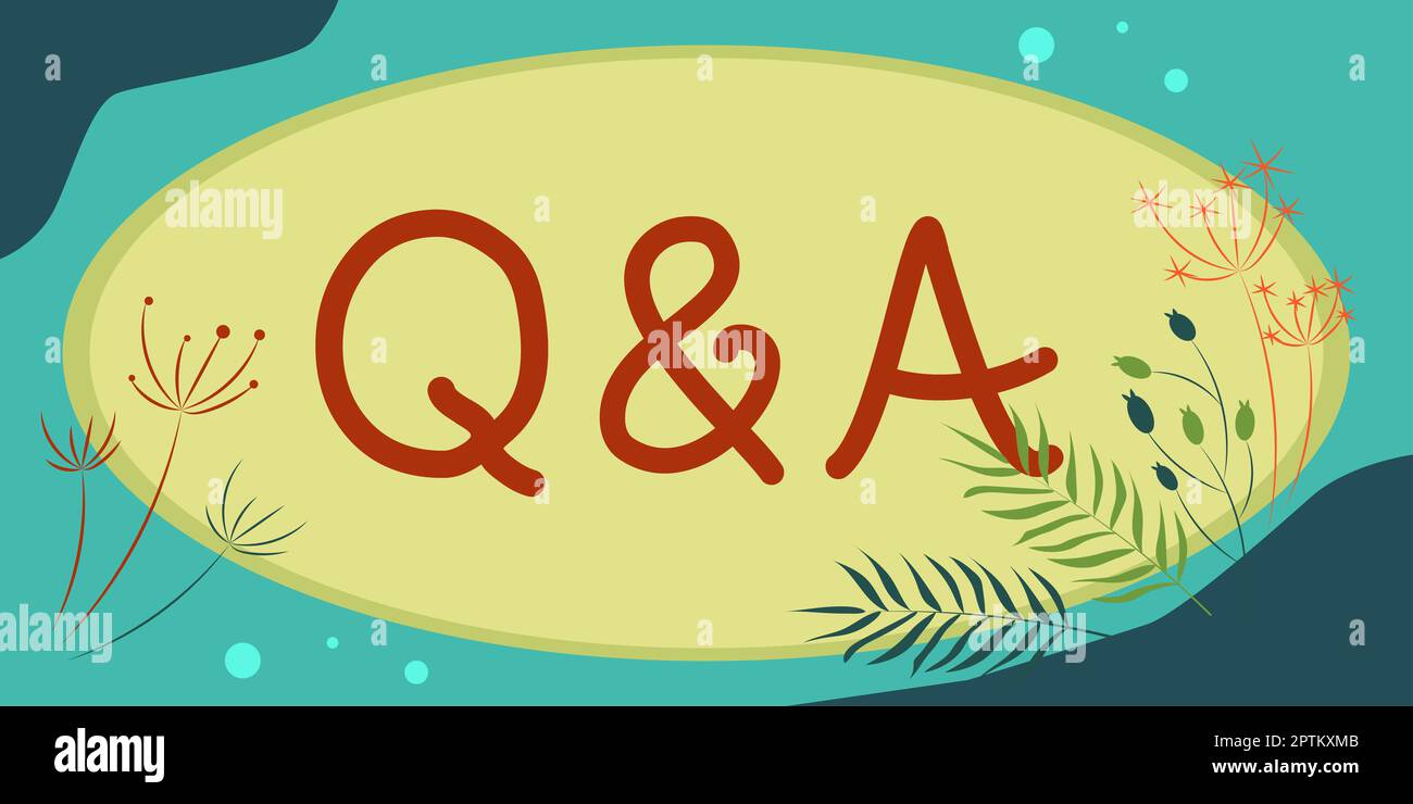 Writing displaying text Q A, Business idea defined as questions being ...