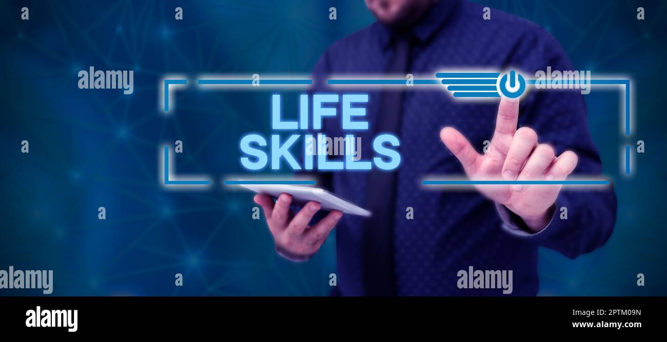 Conceptual display Life Skills, Business approach that is necessary or ...